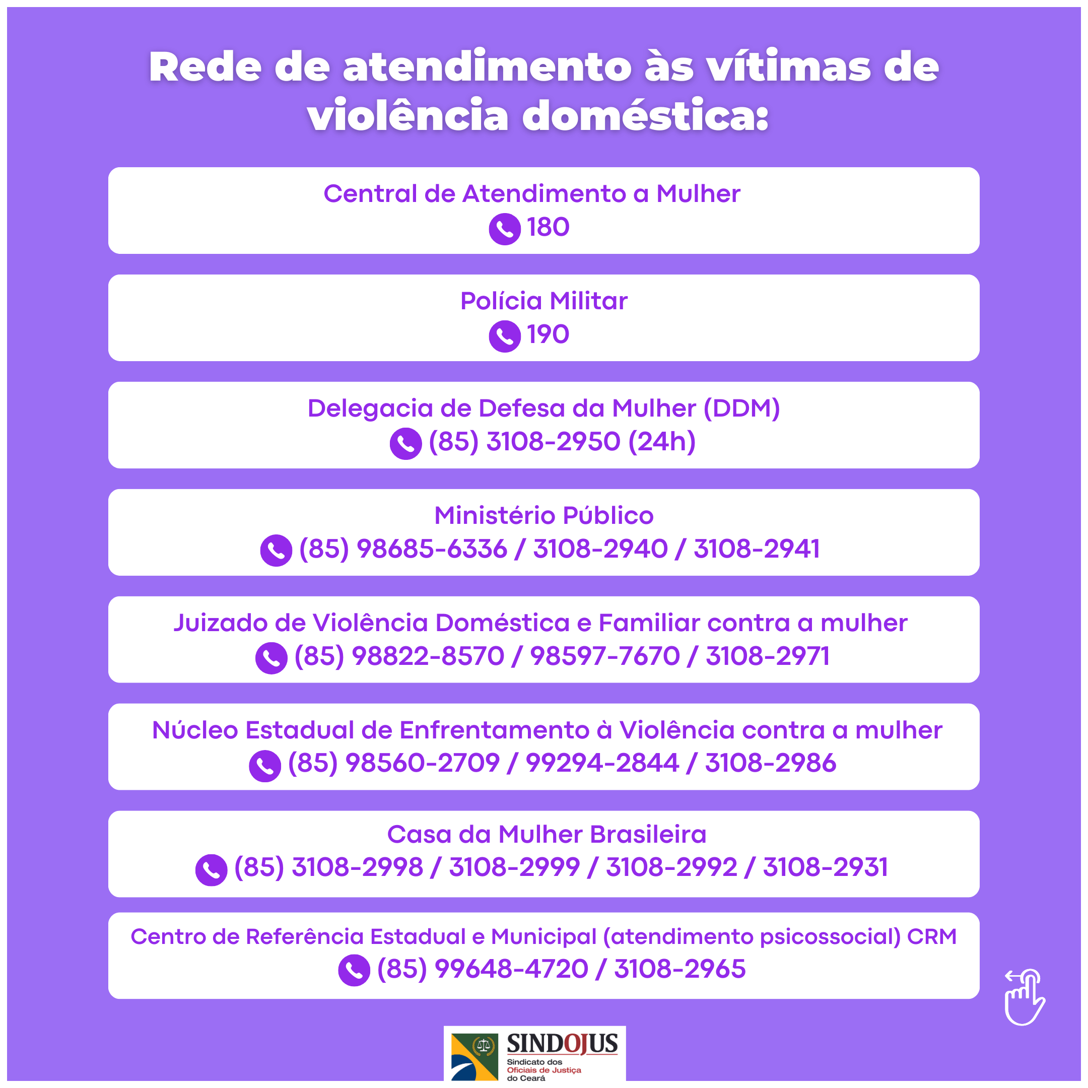10-card-sindojus-ce-agosto-lilas-saiba-como-denunciar-violencia-contra ...